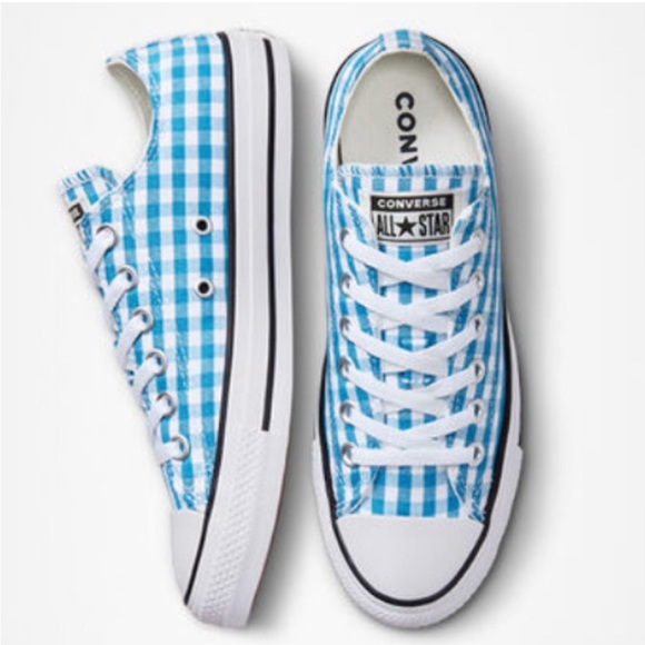 Converse | Shoes | Converse Chuck Taylor All Star Gingham Low Top ...